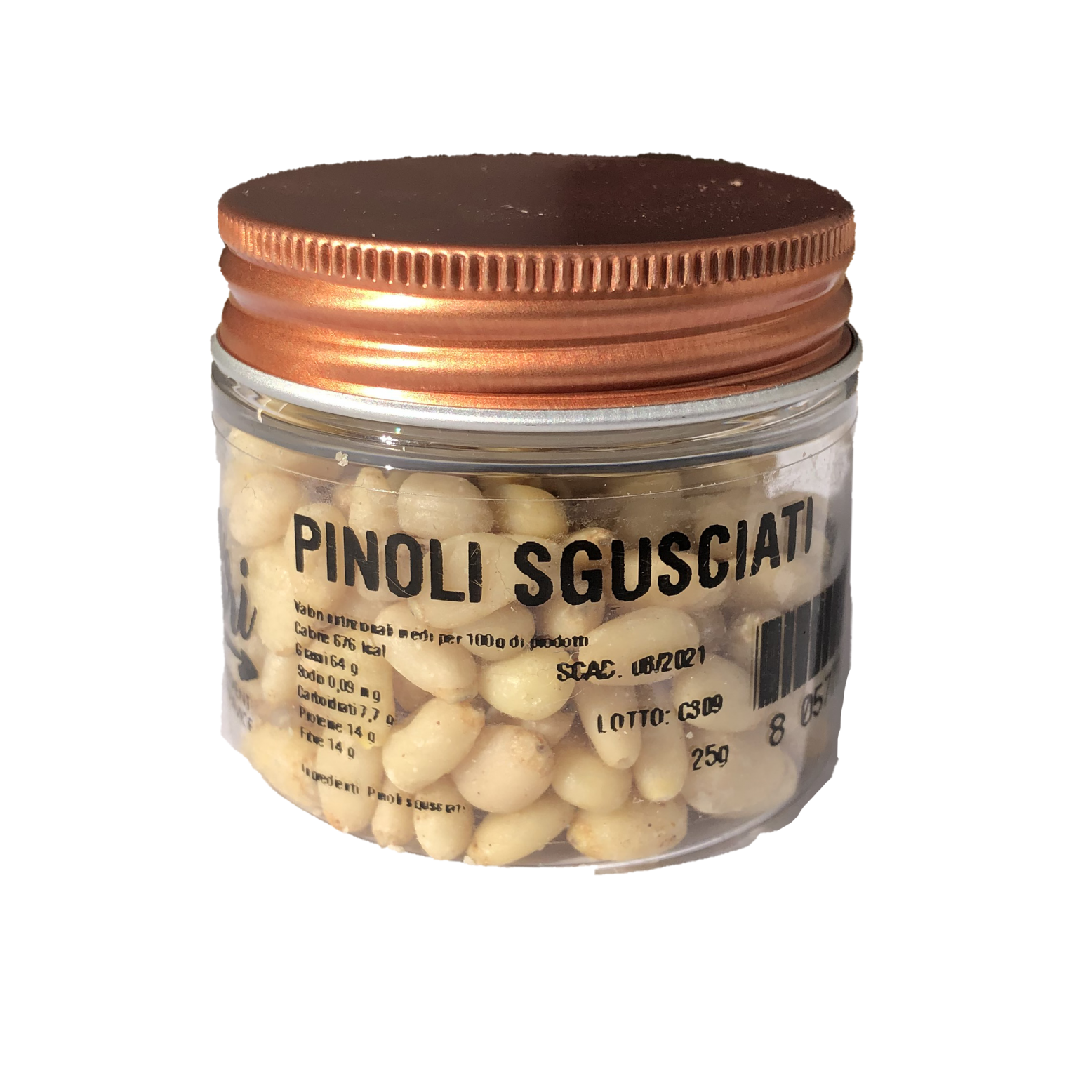 PINOLI SGUSCIATI 25GR - 12PZ - FanSapori